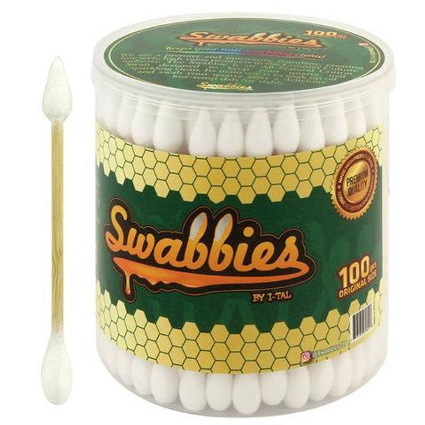 Swabbies 100 PC Cotton Swabs – Brass Pipe Screens